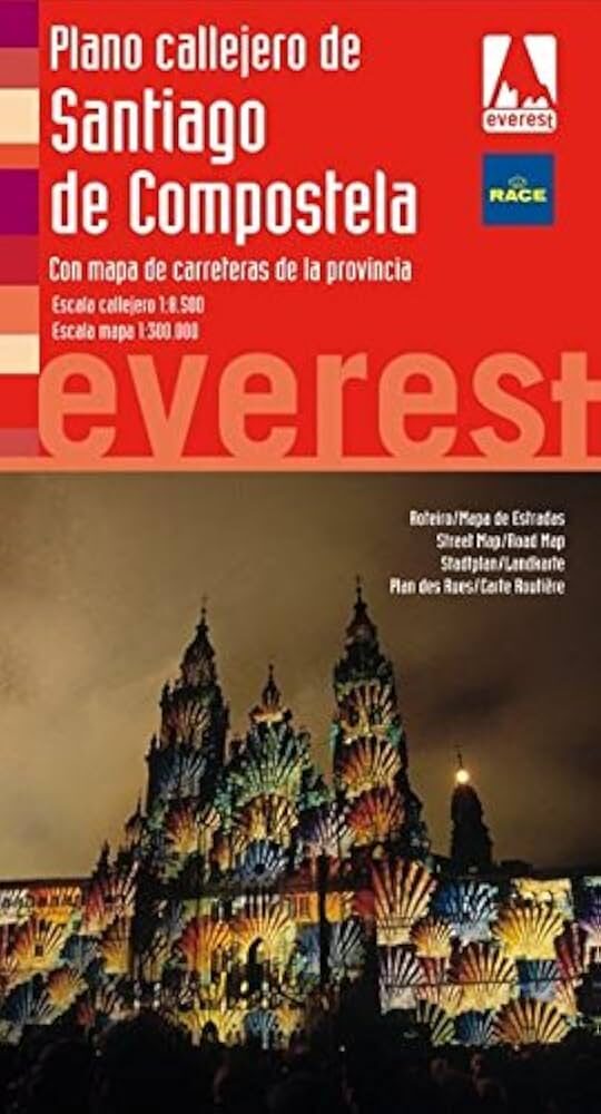 Santiago de Compostela (Plano Callejero + Mapa) de en PDF, eBook y Audiolibro
